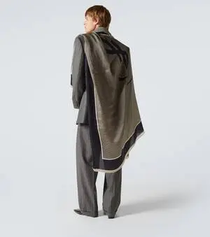 Saint Laurent Cassandre Silk Charmeuse Scarf