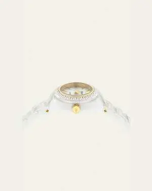 Versace 28mm Dv One Watch With Bracelet Strap - White