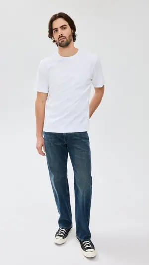Rag & Bone Pima Interlock Tee - White
