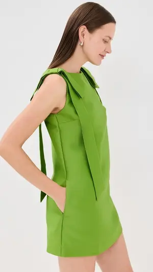 Aligne Fern Tie-Sleeve Mini Dress In Green - 60% Off | Editorialist