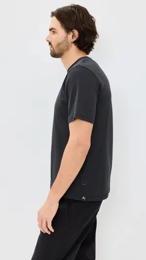 Rag & Bone Pima Interlock Tee - Black