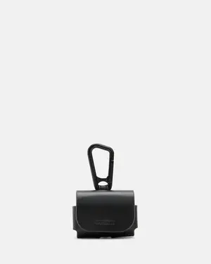 ALLSAINTS Airpod Leather Case - Black