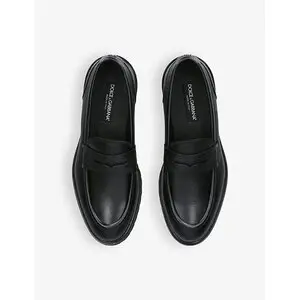 Dolce & Gabbana Closed-toe Grain Leather Loafer
