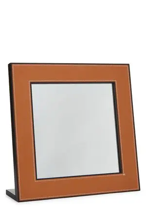 Hermès Leather Pleiade Mirror Frame - Orange