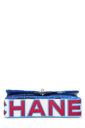 Chanel Canvas Surf Line Flap Bag Medium