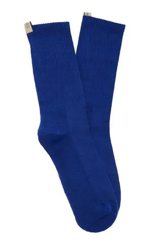 Comme Si Comme Si Merino Wool Tube Socks Blue
