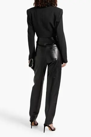 Magda Butrym Cropped Cutout Wool-blend Crepe Jacket