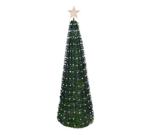 FRASER HILL FARM 4-ft Indoor/outdoor Prelit Pop Up Tree With M - One-color