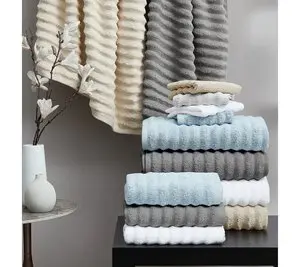 BORGHESE Ribbed Zero Twist 6 Piece Towel Set