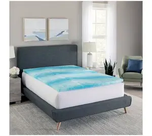 BODIPEDIC 2' Gel Swirl Memory Foam Mattress Top Per, Full