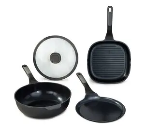 BERGHOFF Stone+ 4pc Nonstick Ceramic Cookware S Et - One-color