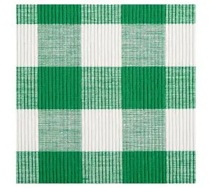 DESIGN IMPORTS Four Leaf Check Table Runner