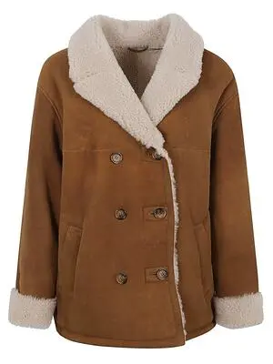 ENES Florentina Leather Jacket - Brown