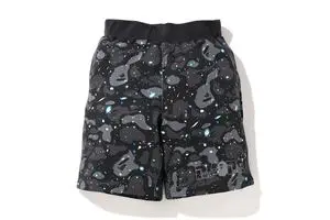 A BATHING APE Space Camo Wide Sweatshorts