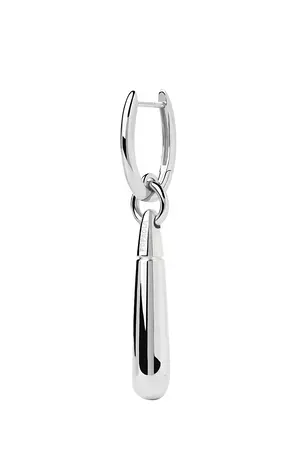 PDPAOLA Large Jupiter Single Hoop Earring - Silver