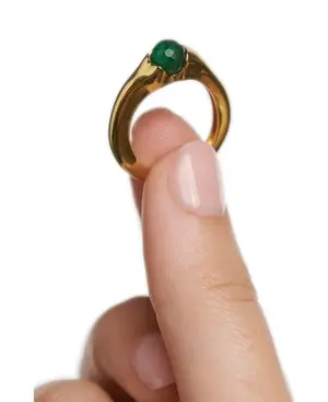 PDPAOLA Oasis Gemstone Ring - Gold/green