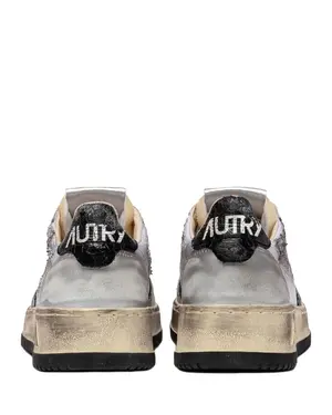 AUTRY Sup Vint Low Top Sneakers - Silver/white