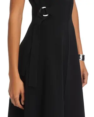 3.1 Phillip Lim Tulip Sleeve Midi Dress - Black