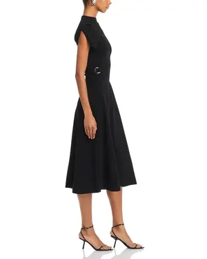 3.1 Phillip Lim Tulip Sleeve Midi Dress - Black