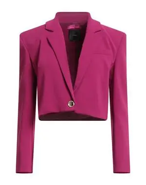 Pinko Single-Breasted Blazer Red