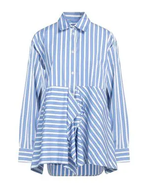 JW Anderson Ruched Striped Shirt - Blue