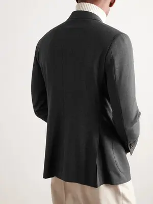 Thom Sweeney Slim-fit Double-breasted Wool Blazer