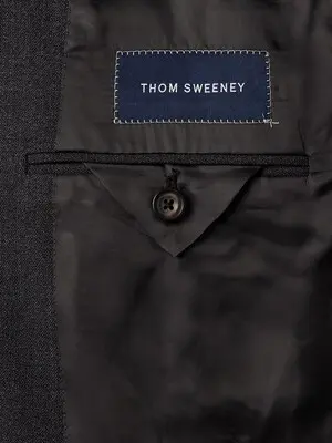 Thom Sweeney Slim-fit Double-breasted Wool Blazer