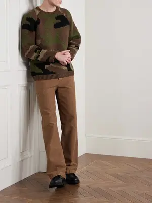BODE Camouflage Merino Wool Sweater
