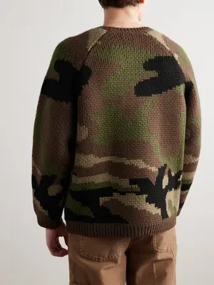 BODE Camouflage Merino Wool Sweater