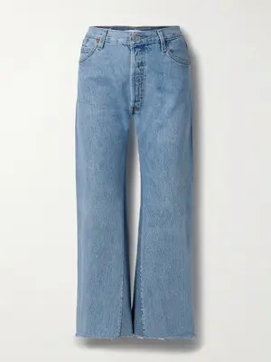 Re/done Frayed Jeans For Women