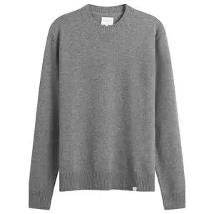 Norse Projects Standard Lambswool Knit Jumper - Grey Melange