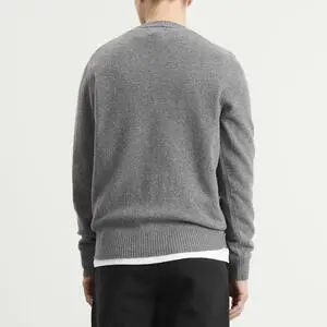 Norse Projects Standard Lambswool Knit Jumper - Grey Melange