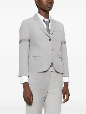 Thom Browne Corduroy Single-breasted Blazer - Grey
