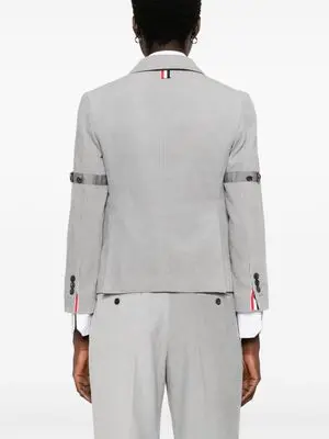 Thom Browne Corduroy Single-breasted Blazer - Grey