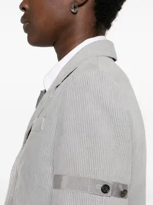 Thom Browne Corduroy Single-breasted Blazer - Grey