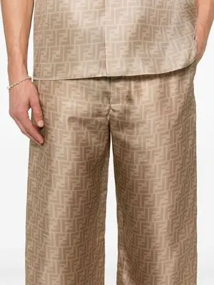 Fendi Ff Silk Trousers