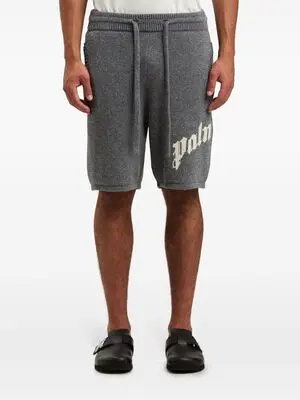 Palm Angels Logo Knitted Shorts