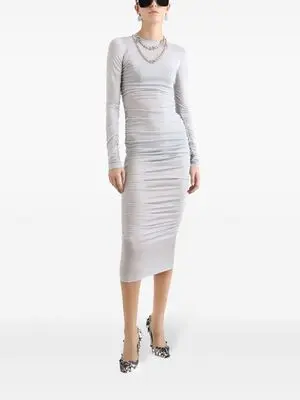 Dolce & Gabbana Ruched Midi Dress