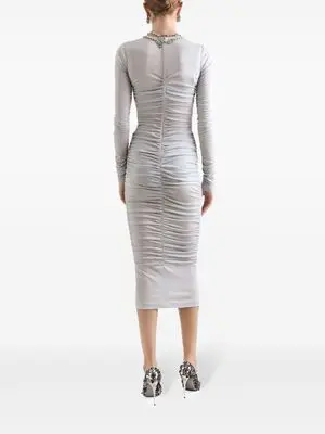 Dolce & Gabbana Ruched Midi Dress