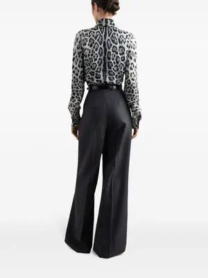 Dolce & Gabbana Leopard-print Blouse - Grey