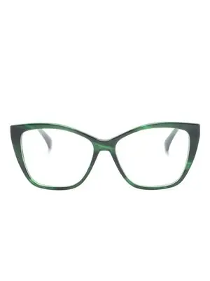 Max Mara Square Frame Glasses - Green