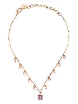 Shay 18k Rose Pink Sapphire Choker Necklace - Gold