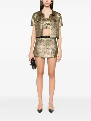 SELF-PORTRAIT Metallic Jacquard Top