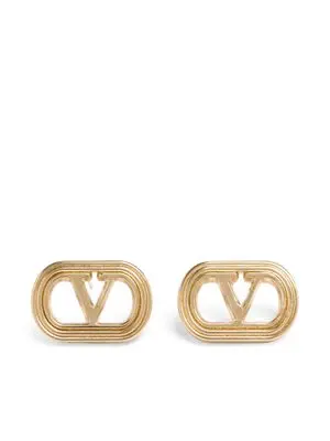 Valentino Garavani Vlogo Ovalette Earrings - Gold