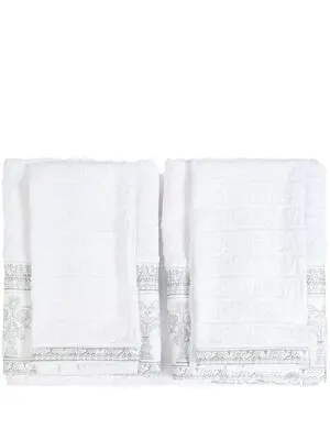 Versace I ♡ Baroque Towels - White