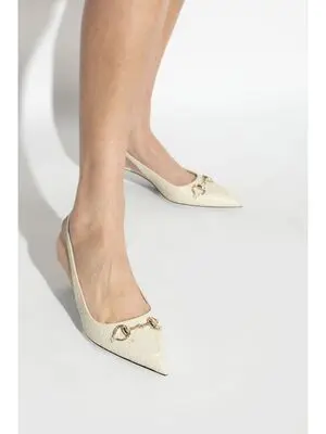 Gucci 45mm Horsebit Slingback Pumps