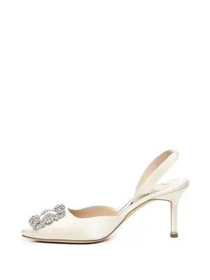 Manolo Blahnik 70mm Hangisli Slingback Pumps