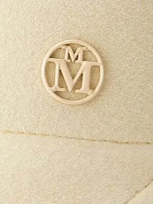 MAISON MICHEL Logo-plaque Cap - Neutrals