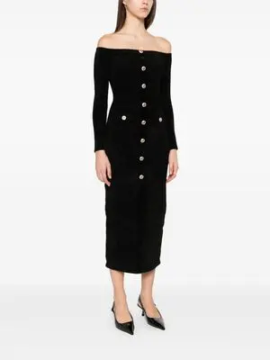 SELF-PORTRAIT Chenille Knit Maxi Dress