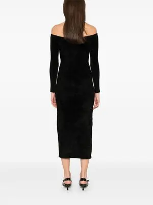 SELF-PORTRAIT Chenille Knit Maxi Dress